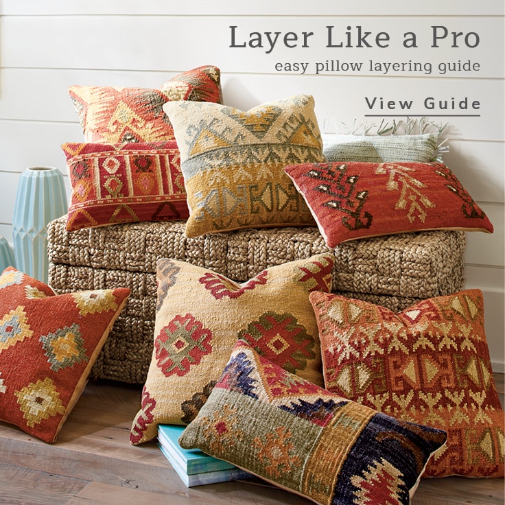 Decorative Pillows & Throw Pillows - Sets & Individual | Grandin Road